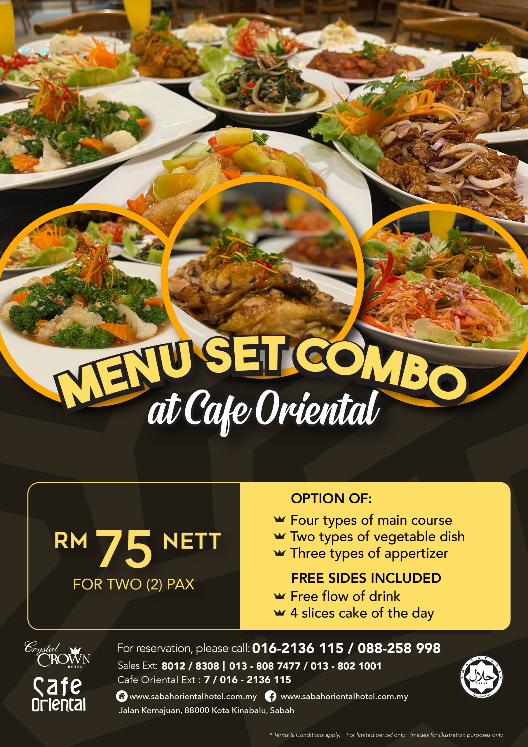 Menu Set COMBO - Crystal Crown Hotel Kota Kinabalu